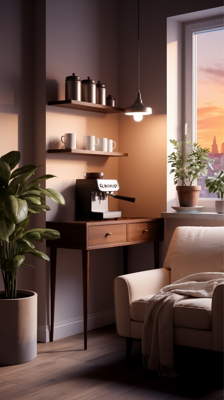7 Small Coffee Bar Ideas to Maximize Your Space & Style